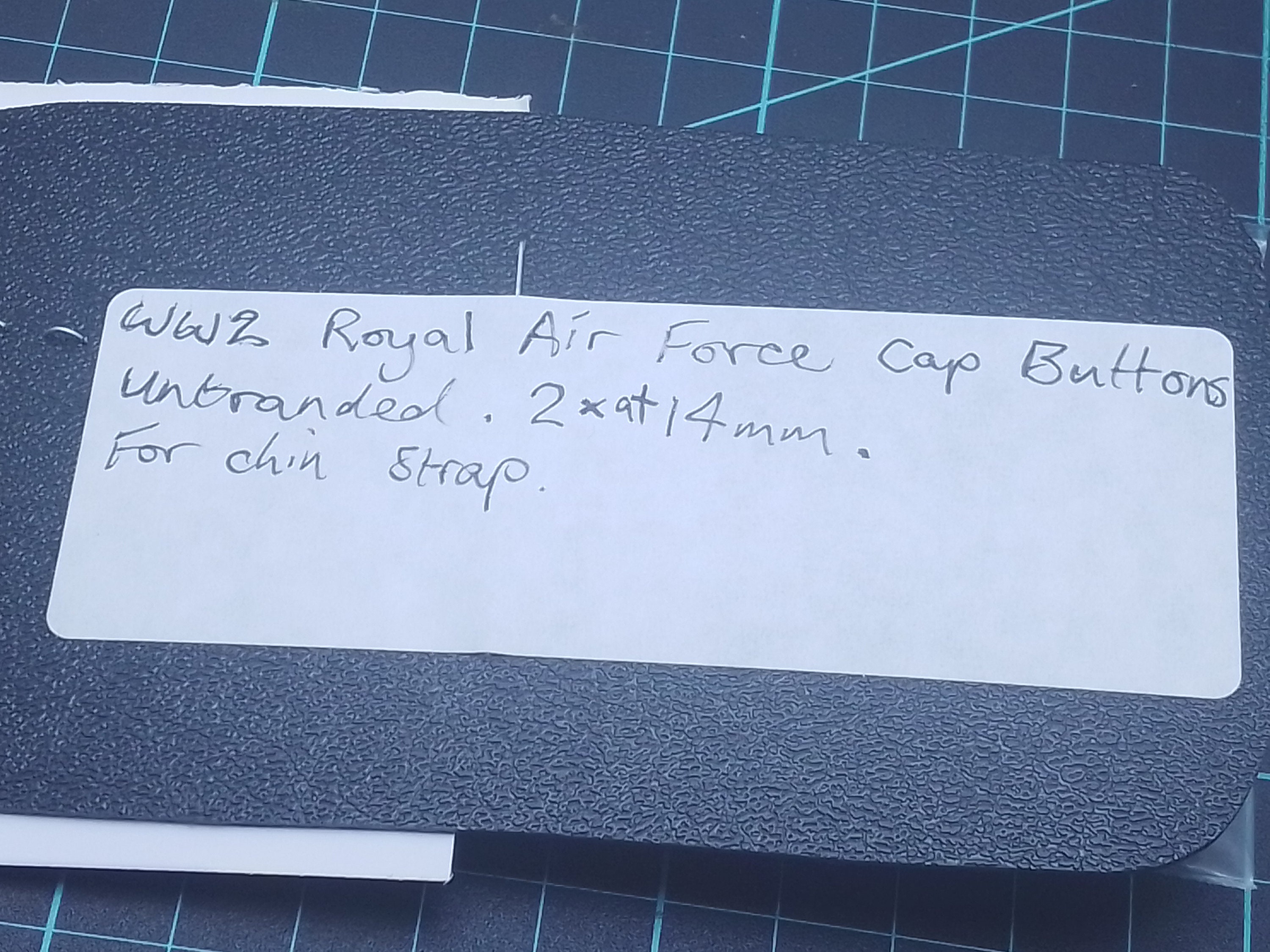 WW2 British Royal Air Force RAF Hat Chin Strap Buttons Pair 2x 14mm - Etsy