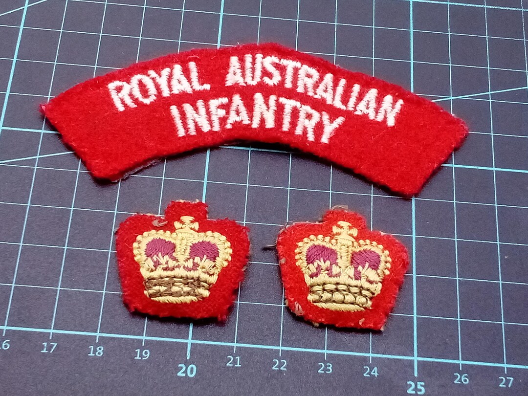 C.1950's-60's Australian Army RAINF Uniform Shoulder Title Patch and ...