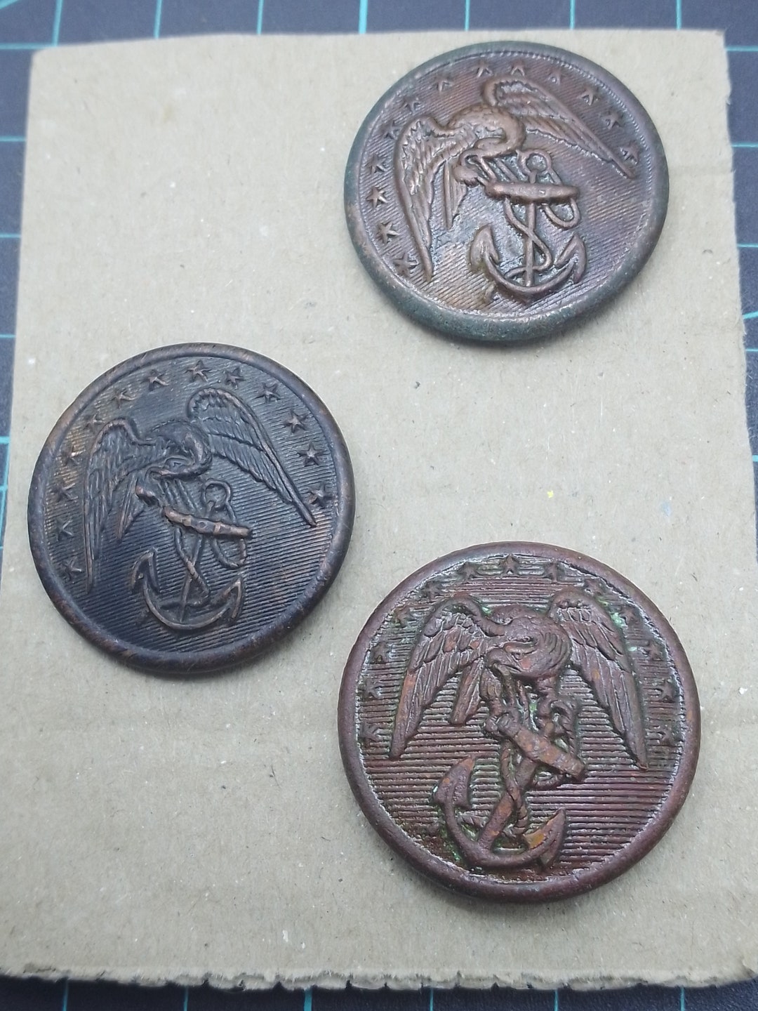 WW2 United States Marine Corps USMC Uniform Buttons Lot of 3, 26mm - Etsy