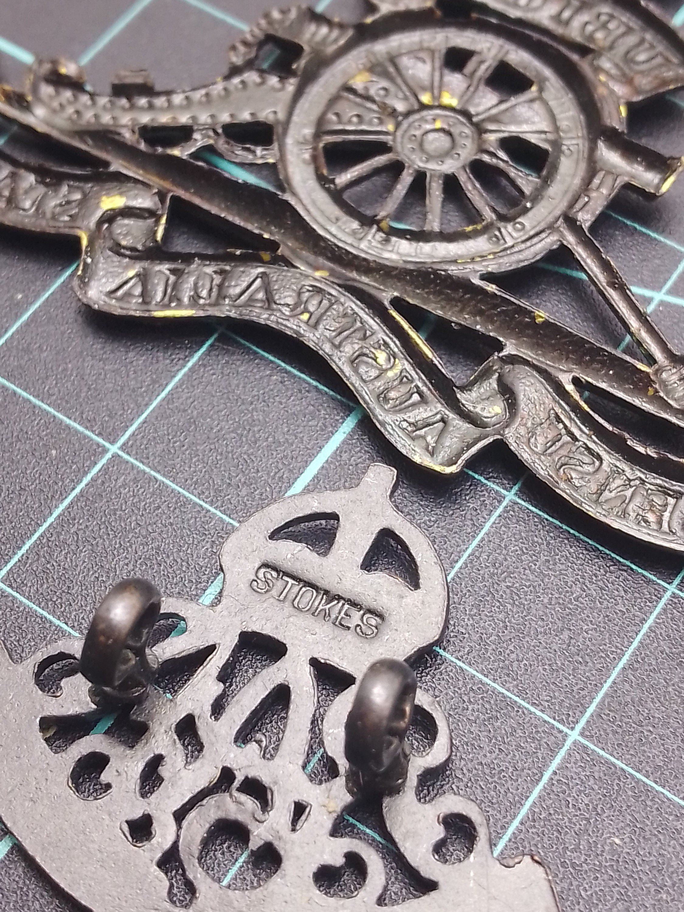 WW2 Australian Army Artillery RAA Cap & Collar Badges Set - Etsy