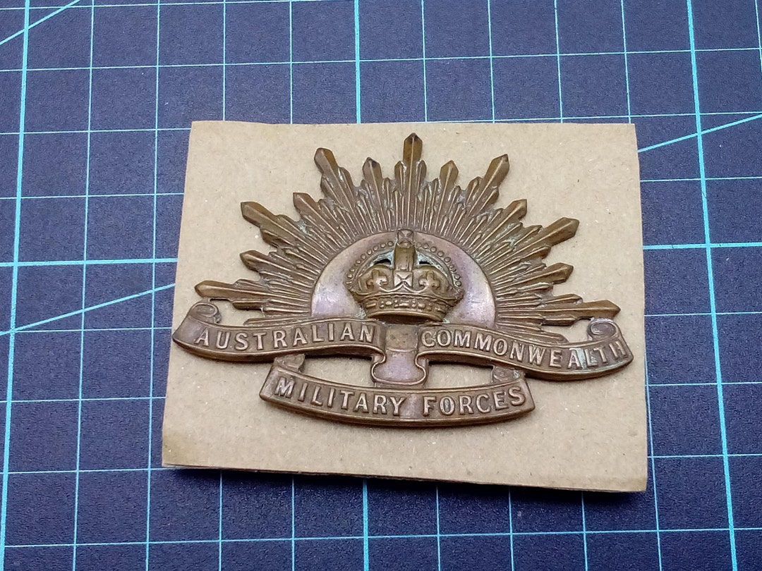 WW1 WW2 Australian Army Slouch Hat Badge Maker: Stokes & Sons, Melb - Etsy