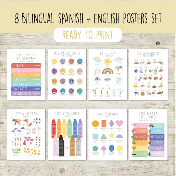 Spanish Poster - Etsy