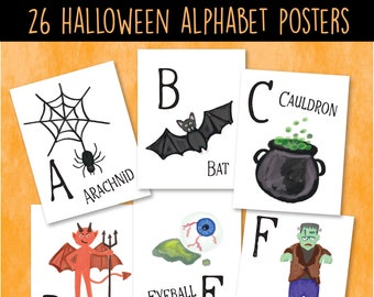 Png,svg,halloween Classroom Decoration, Halloween Alphabet, Halloween ...