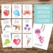Alphabet Cards, Alphabet Flashcards, Watercolor Illustrations ...