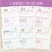 First 100 Printable Sight Words Worksheets & Flashcards, Fry 100 ...