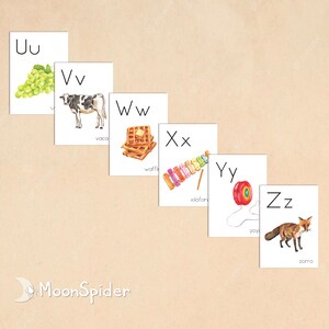 SPANISH Alphabet Individual Downloadable Posters, for Classroom Use - Etsy