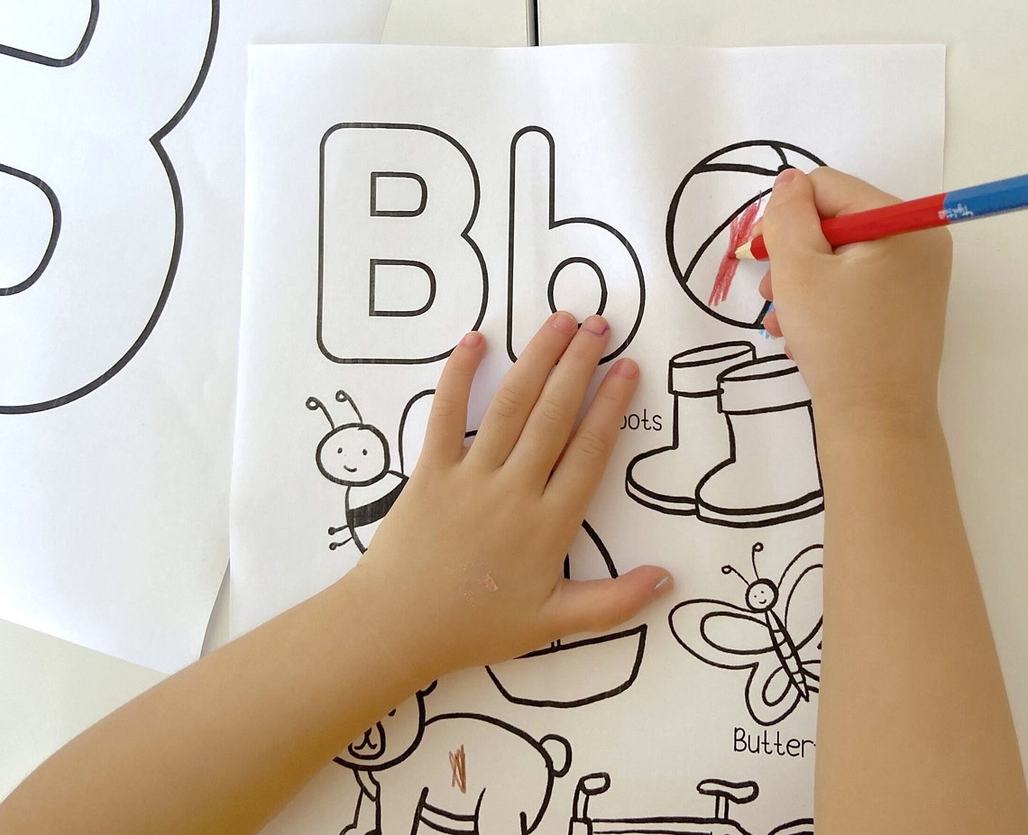 78 Printable Alphabet Coloring Pages Worksheets, Kids ABC Colouring ...