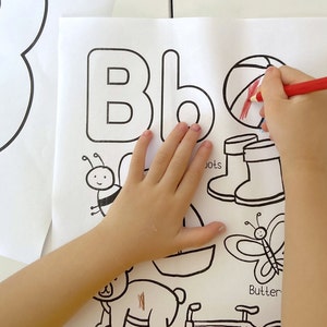78 Printable Alphabet Coloring Pages Worksheets, Kids ABC Colouring ...