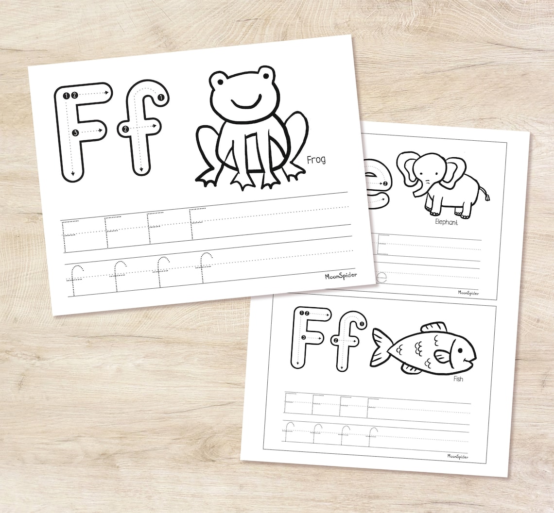 ABC Phonics Tracing Cards. Alphabet Handwriting Practice, Preschool ...
