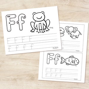 ABC Phonics Tracing Cards. Alphabet Handwriting Practice, Preschool ...
