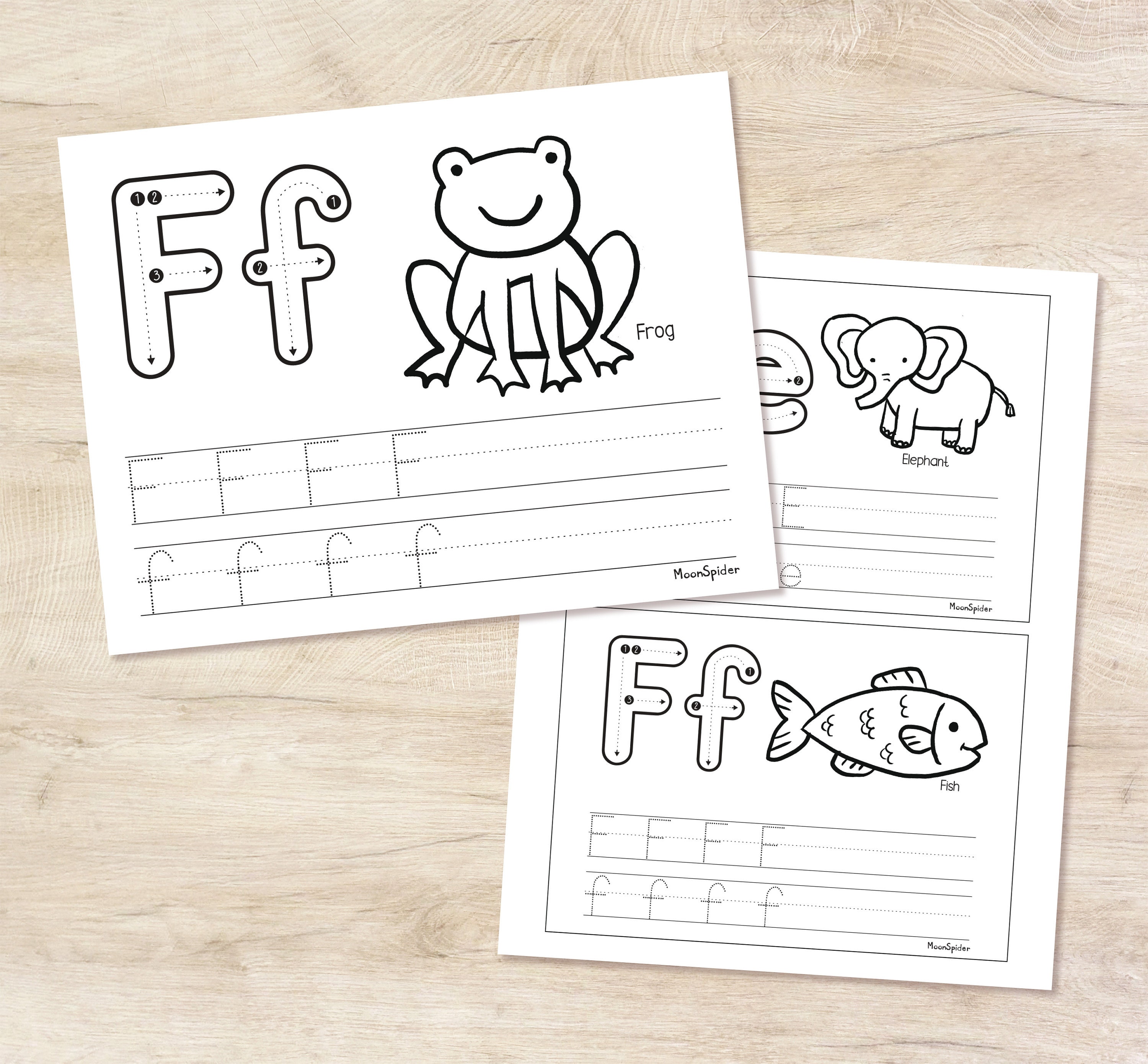 ABC Phonics Tracing Cards. Alphabet Handwriting Practice, Preschool ...