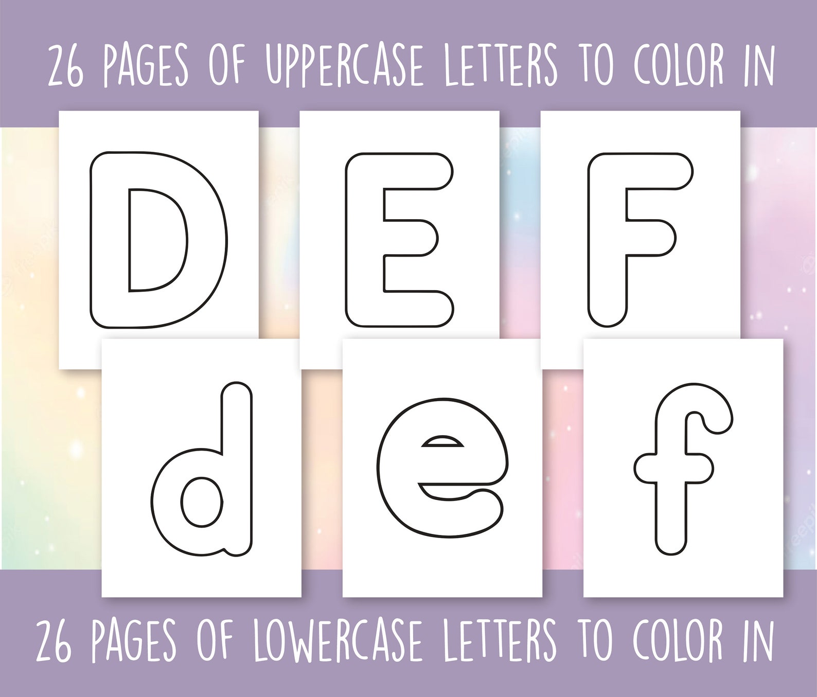 78 Printable Alphabet Coloring Pages Worksheets, Kids ABC Colouring ...