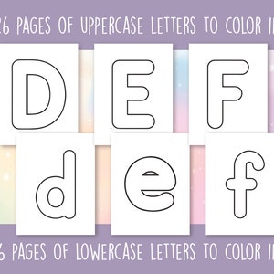 78 Printable Alphabet Coloring Pages Worksheets, Kids ABC Colouring ...