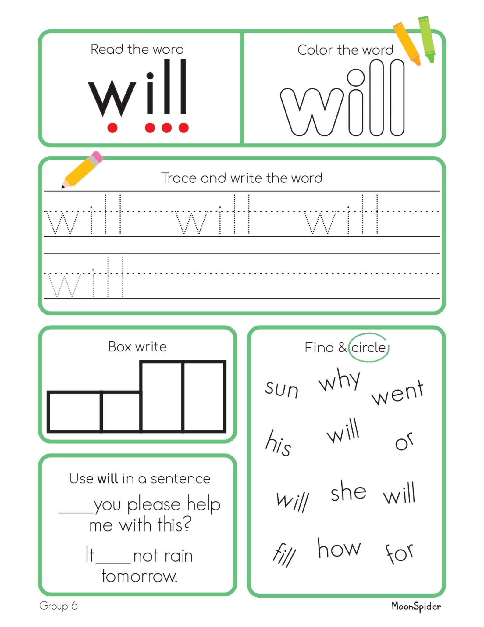 First 100 Printable Sight Words Worksheets & Flashcards, Fry 100 ...