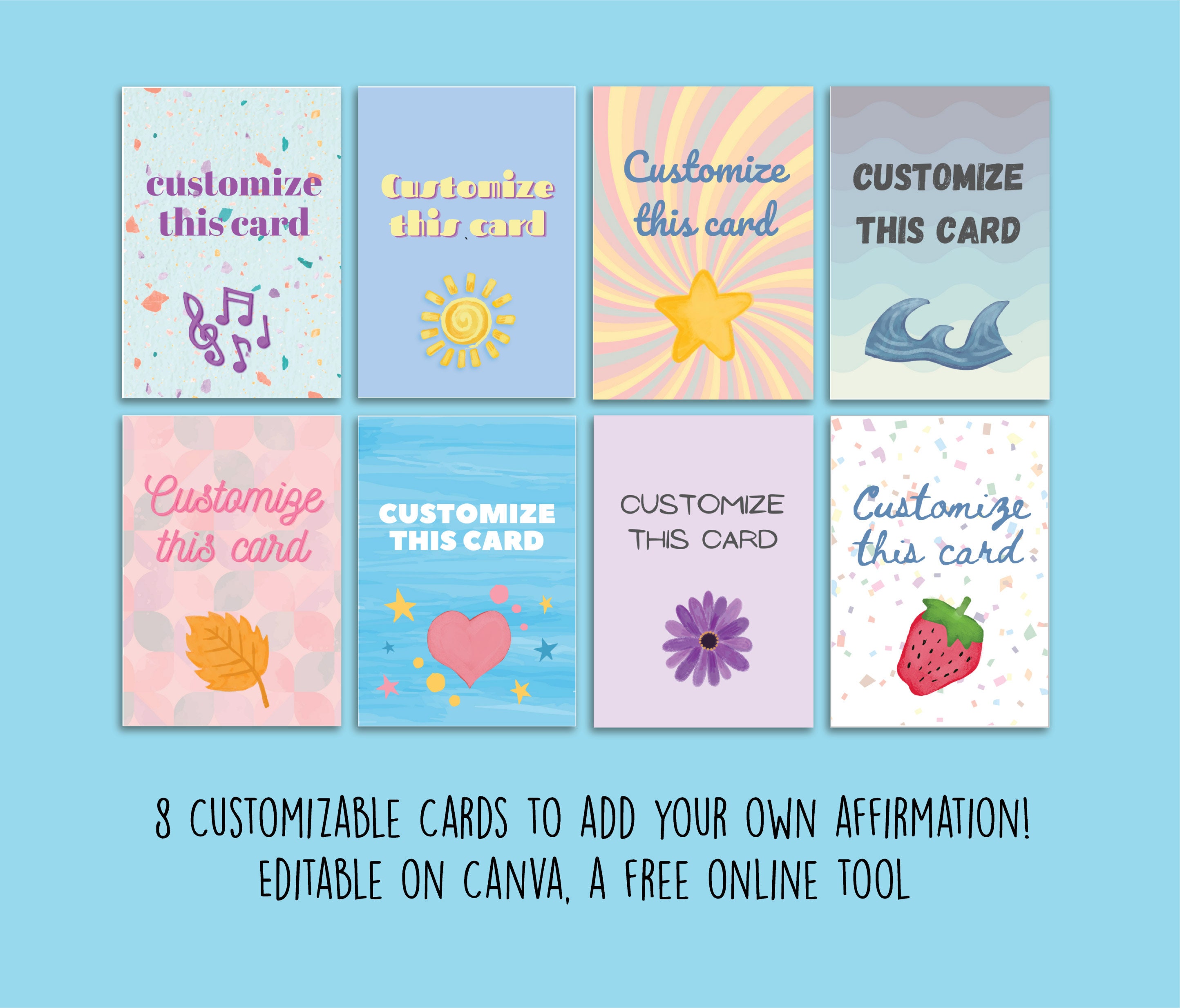 SPANISH Positive Affirmation Cards for Kids, Tarjetas De Afirmaciones ...