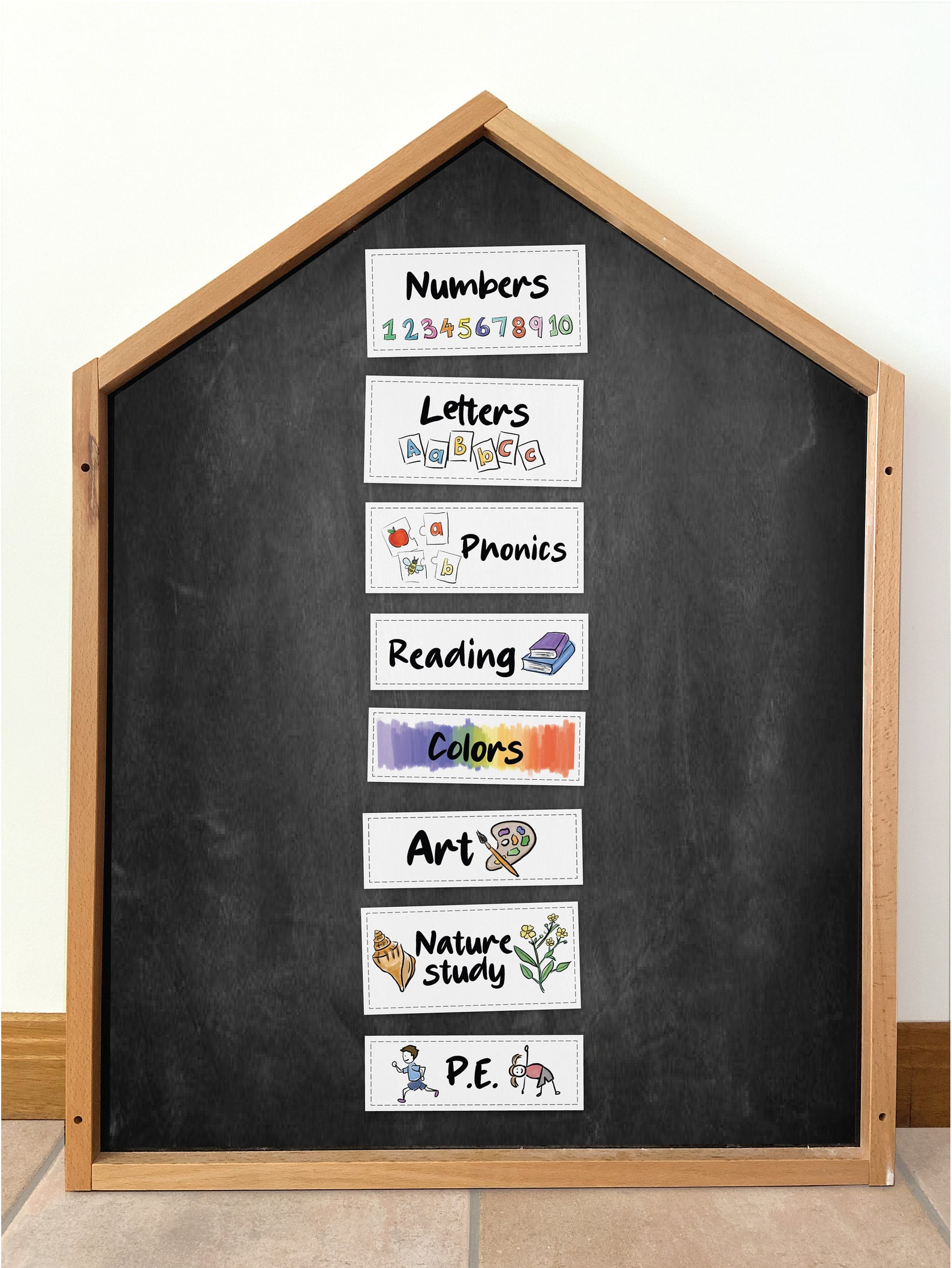 Visual School Schedule Toddler Kids Homeschool School - Etsy