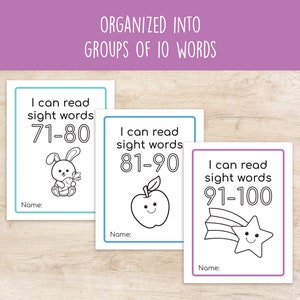 First 100 Printable Sight Words Worksheets & Flashcards, Fry 100 ...