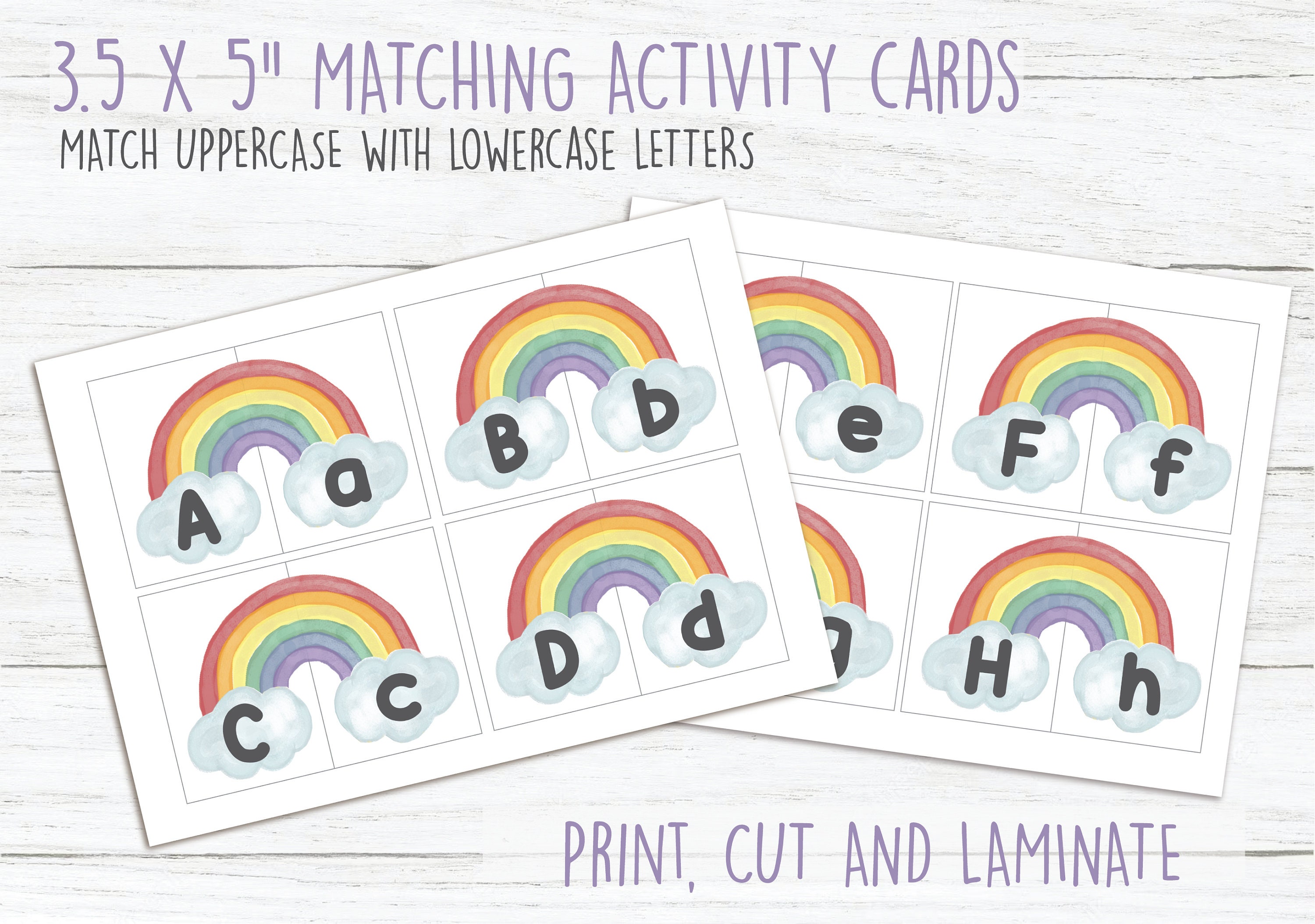 Alphabet Matching Cards, ABC Toddler Busy Book, A-Z Letters Puzzle ...