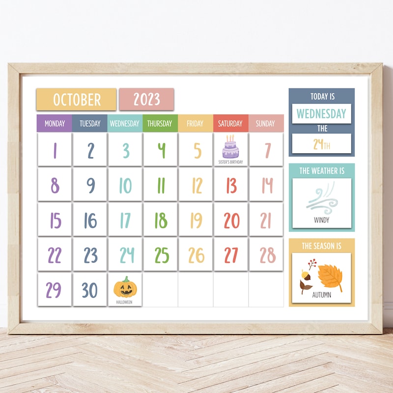 Weather Calendar 2026 - Etsy