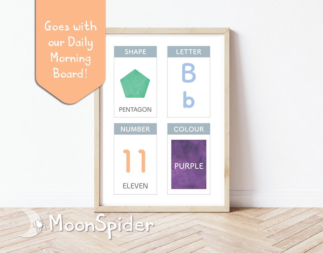 Circle Time Focus Board With Shapes, Letters, Colours, Numbers, Daily ...