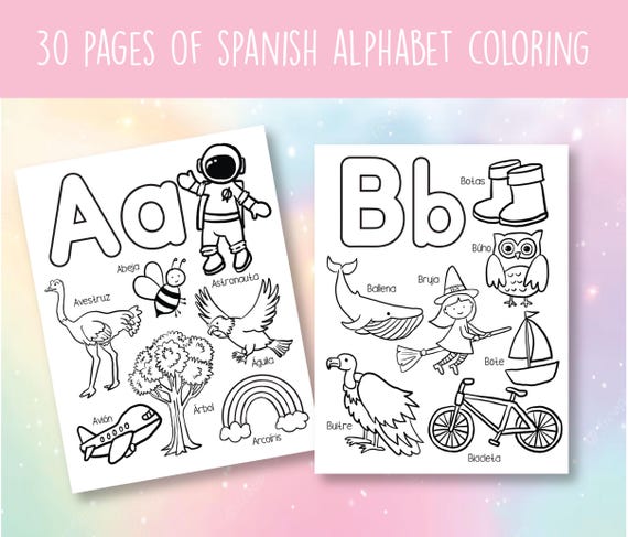 Spanish Alphabet Printable Coloring Pages [2025]