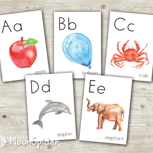 Individual Alphabet Posters - Etsy