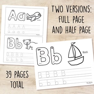 ABC Phonics Tracing Cards. Alphabet Handwriting Practice, Preschool ...
