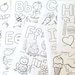 78 Printable Alphabet Coloring Pages Worksheets, Kids ABC Colouring ...