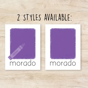 SPANISH Colors Posters, Los Colores Posters, Spanish Classroom Decor ...