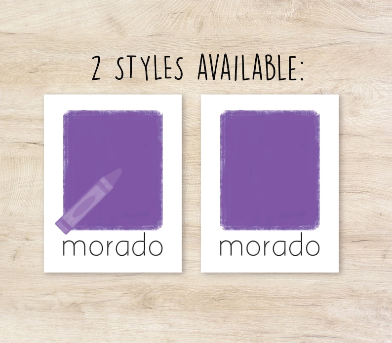 SPANISH Colors Posters, Los Colores Posters, Spanish Classroom Decor ...