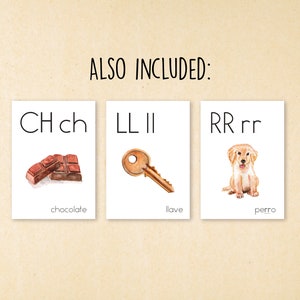 SPANISH Alphabet Individual Downloadable Posters, for Classroom Use - Etsy