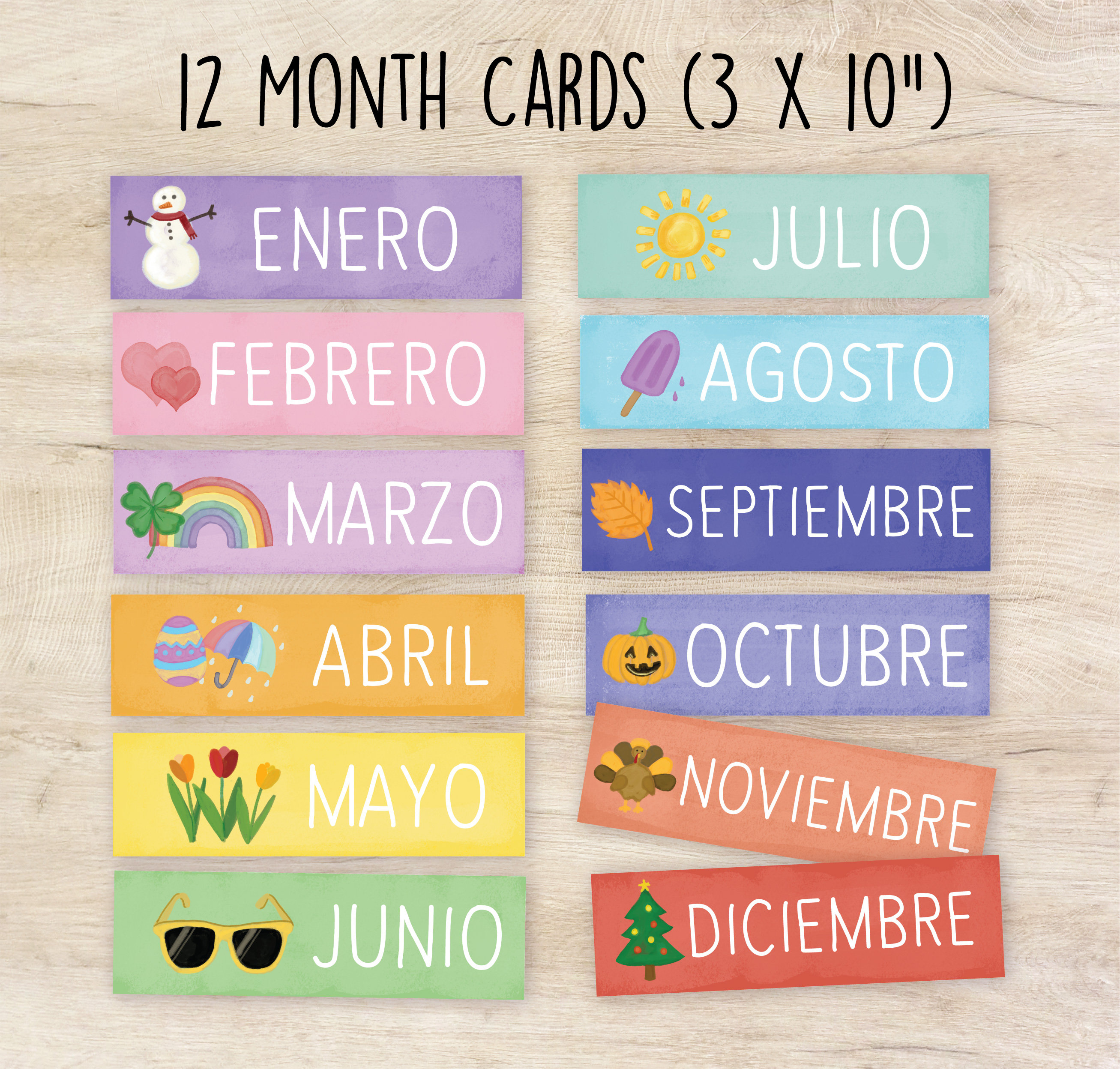 SPANISH Calendar Kit, Classroom Calendar, Pocket Calendar, El ...