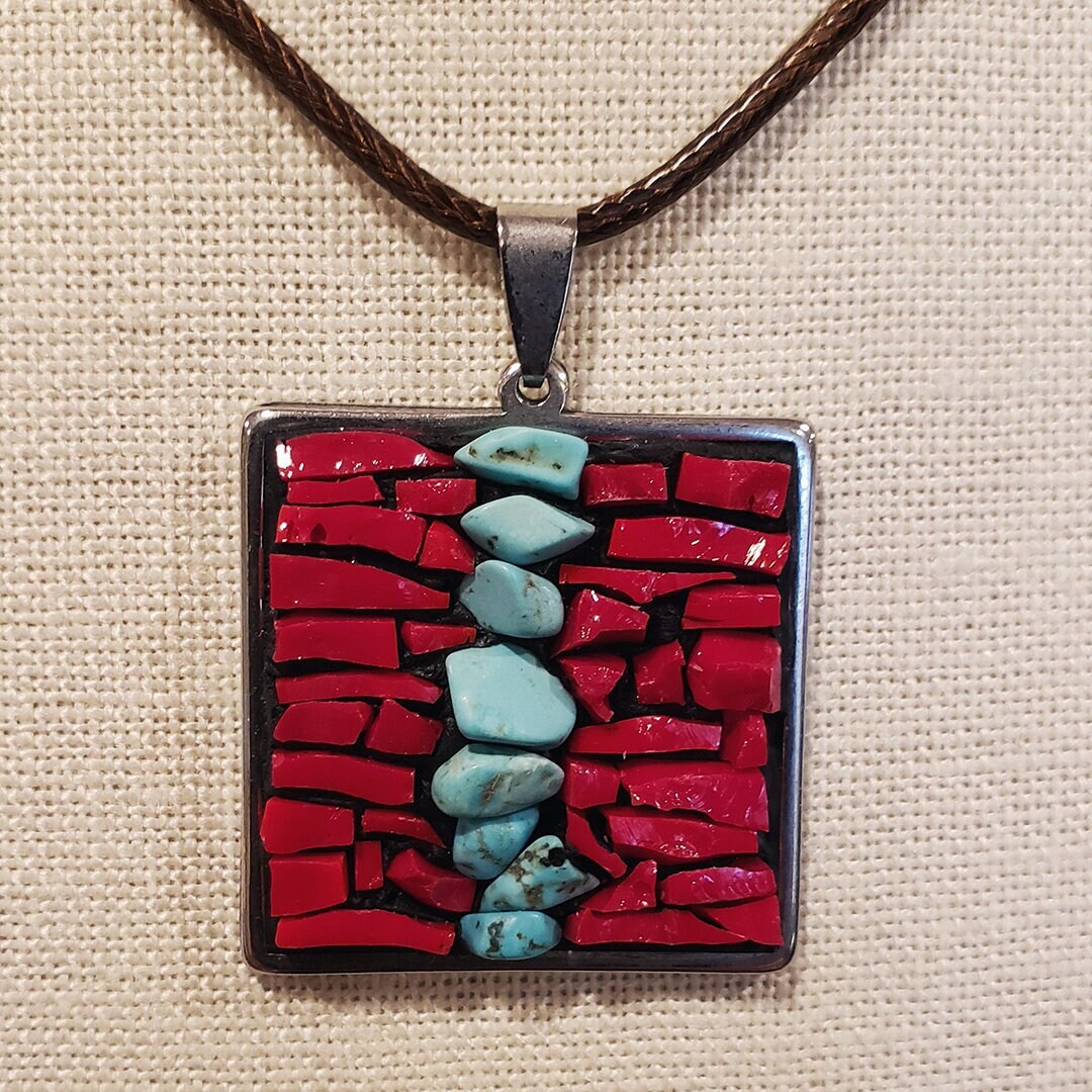 River in Fire Pendant - Etsy