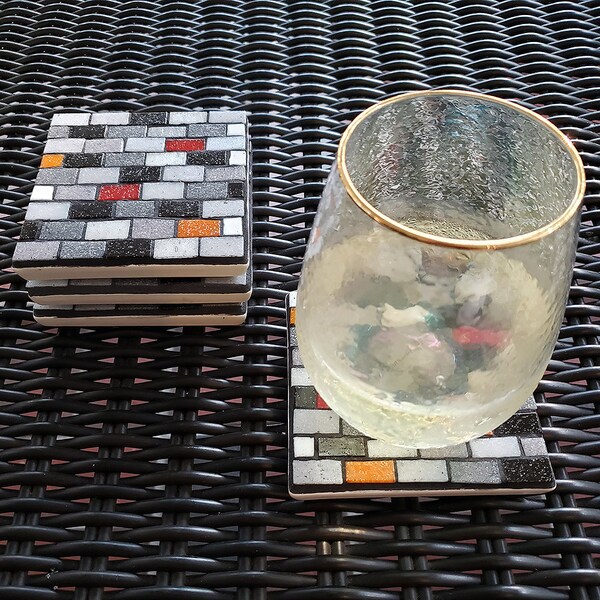 Mosaic Coaster - Etsy