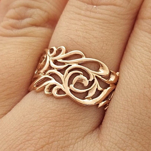 Filigree Band - Etsy