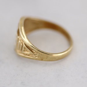 Solid Gold Eagle Signet Ring, Personalized Pinky Ring, Bald Eagle Motif ...