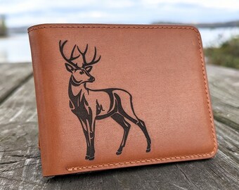 Deer Leather Wallet - Etsy