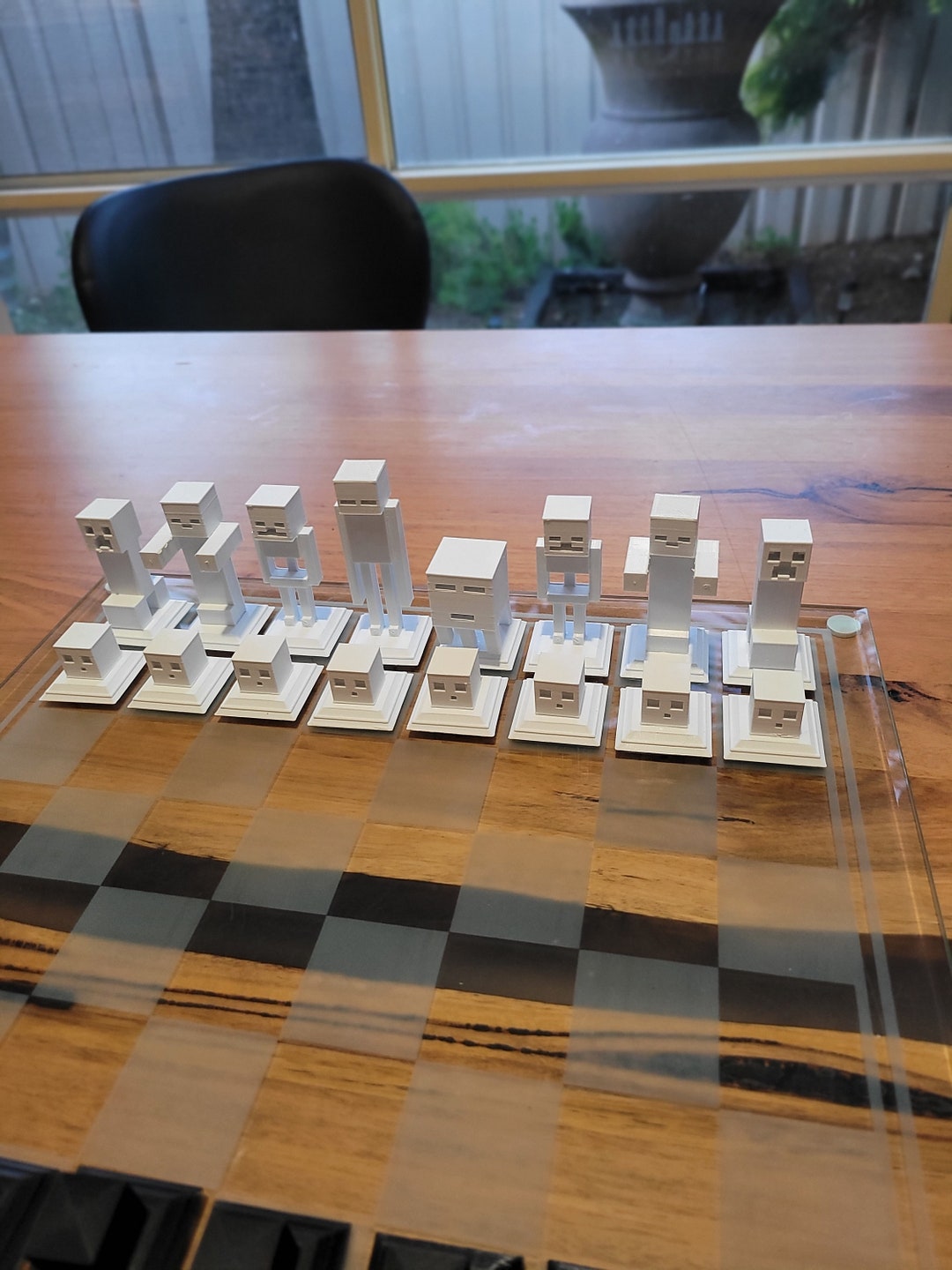 Minecraft Chess Set - Etsy