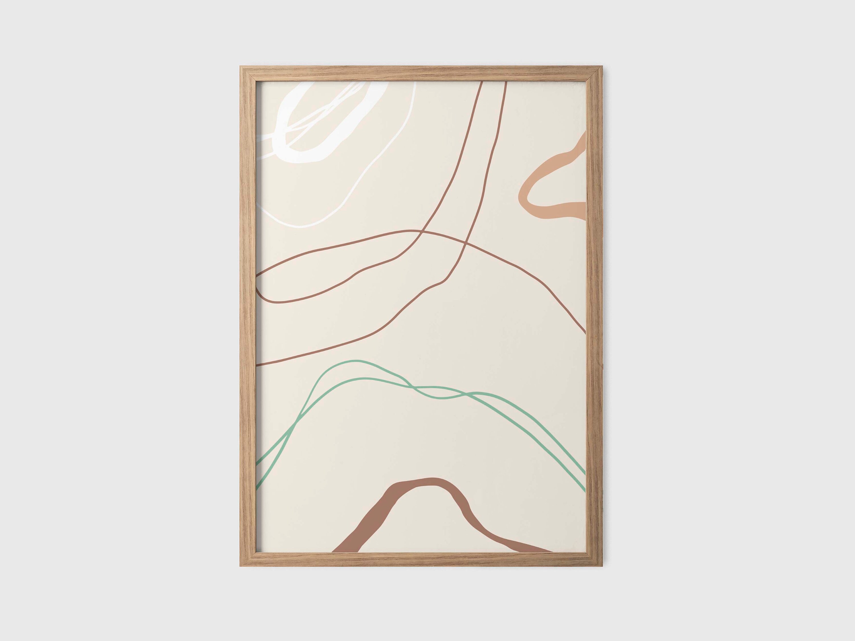 Boho Printable Wall Art Set of 3, Mid Century Modern Wall Art Prints ...