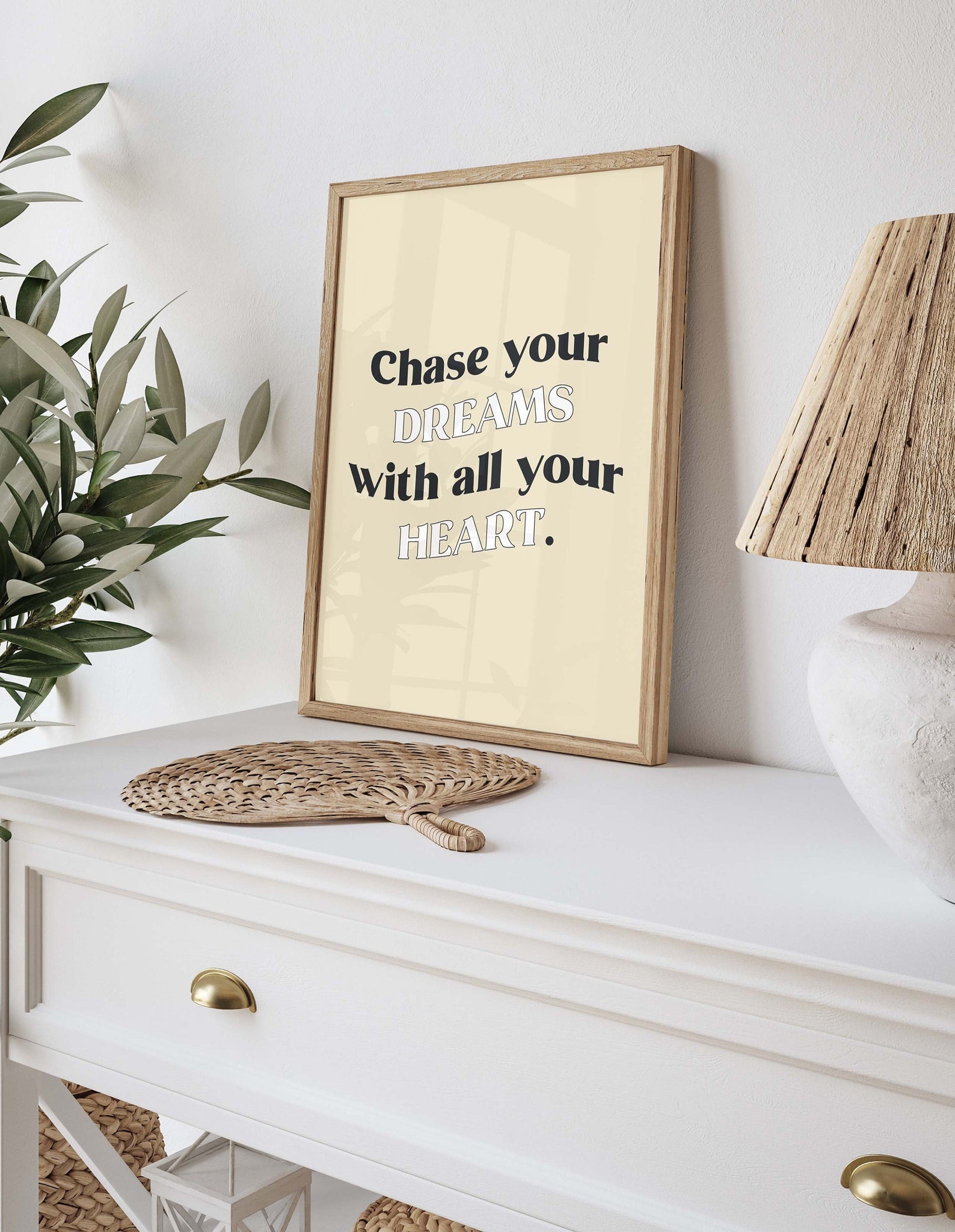 Chase Your Dreams Inspirational Quote Printable, Positive Quotes ...