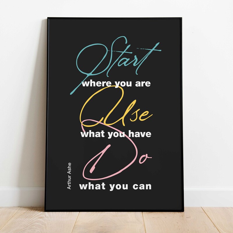 Inspirational Wall Art Printable - Etsy
