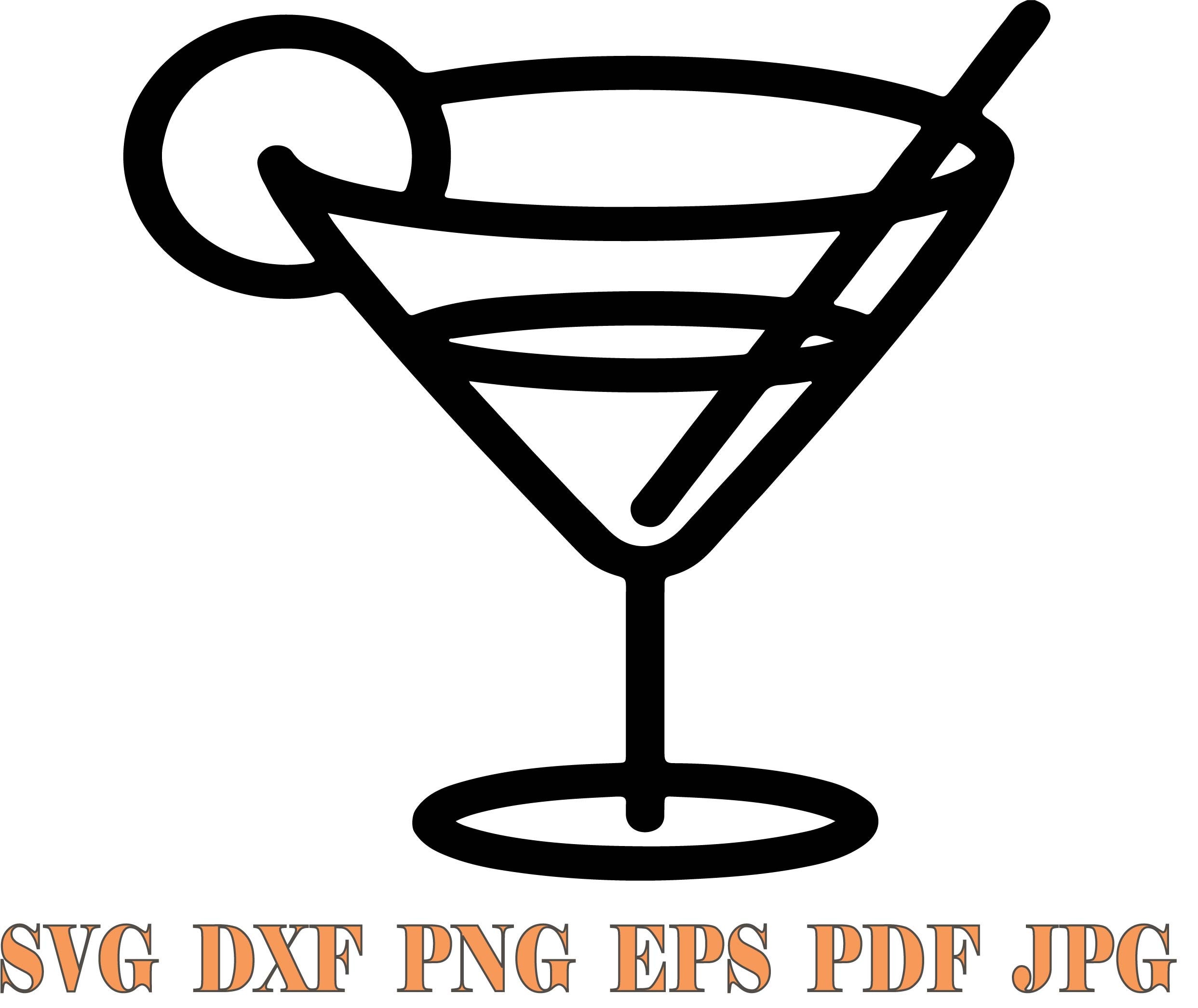 Martini Glass Svg, Cocktail Glass Svg, Cheers Svg, Olive, Lime, Lemon ...