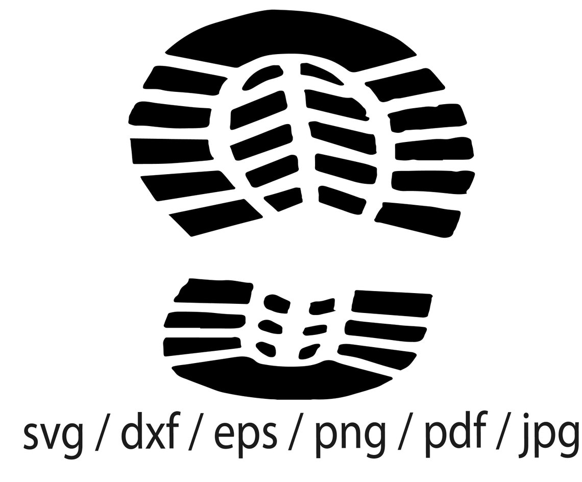 Boot Print Svg, Foot Print Svg, Boots Work Boot, Sole of Boots Svg ...