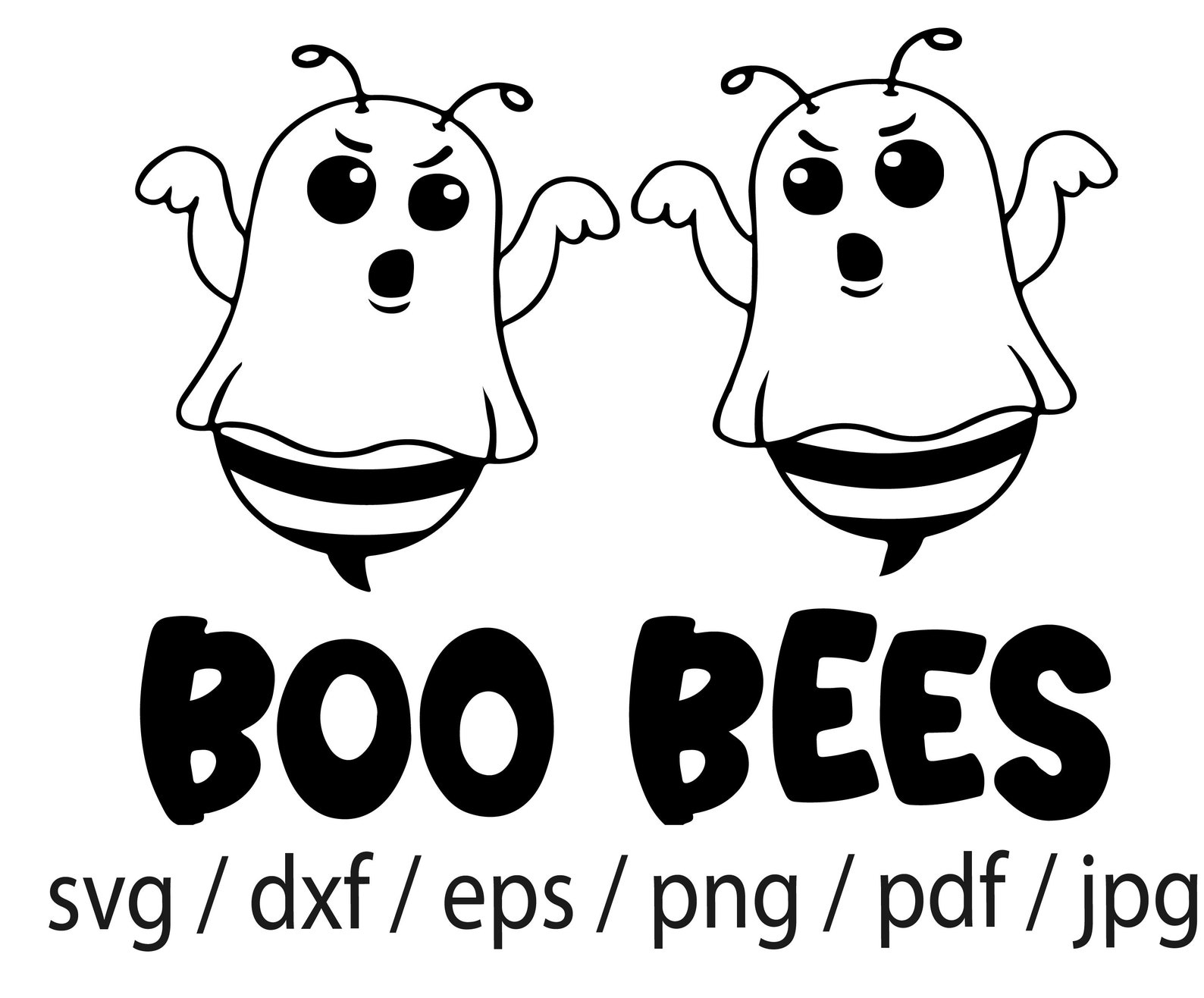 Boo Bees Svg Ghost Bee Svg Boo Svg Adult Humor Halloween - Etsy