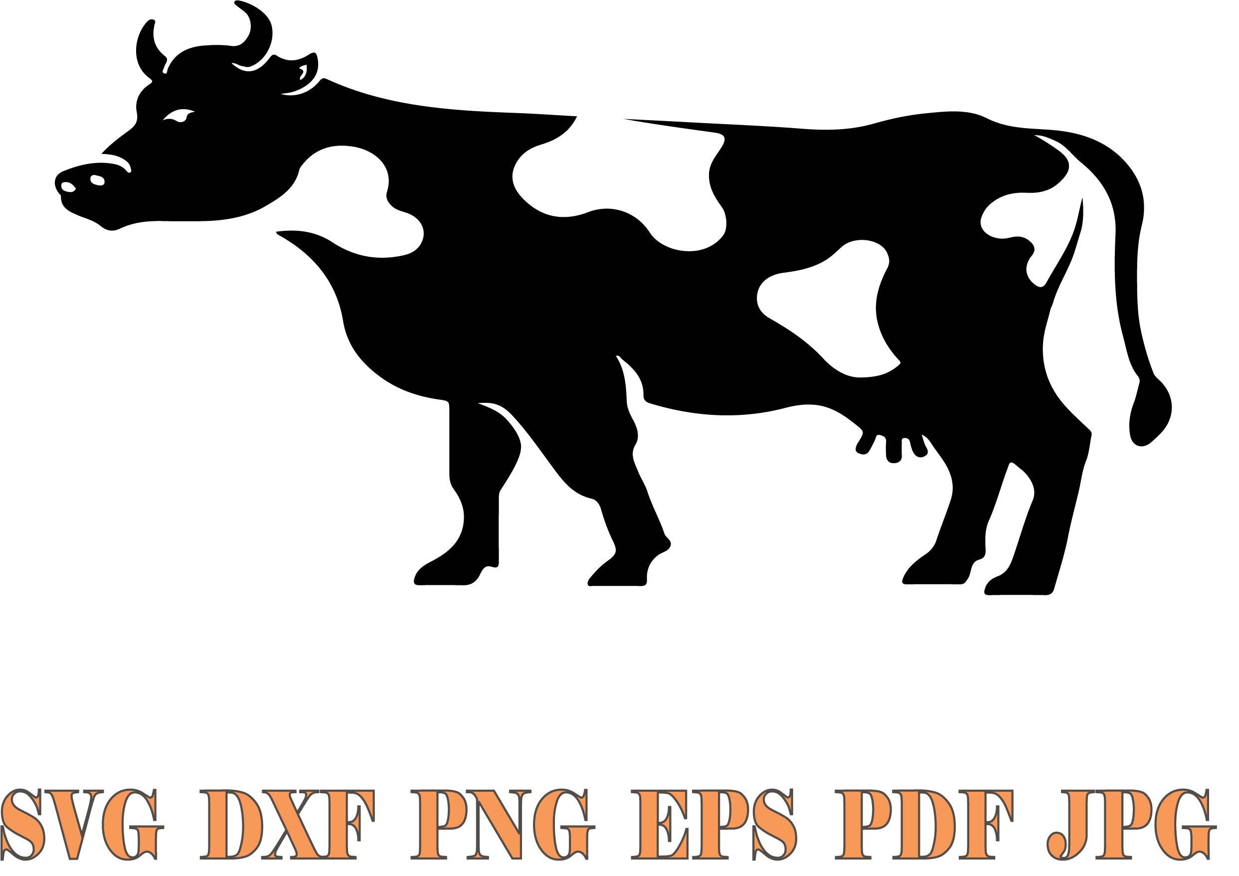 Cow Svg, Farm Animal Svg, Cute Cow, Big Cow Png, Dxf, Treasures - Etsy