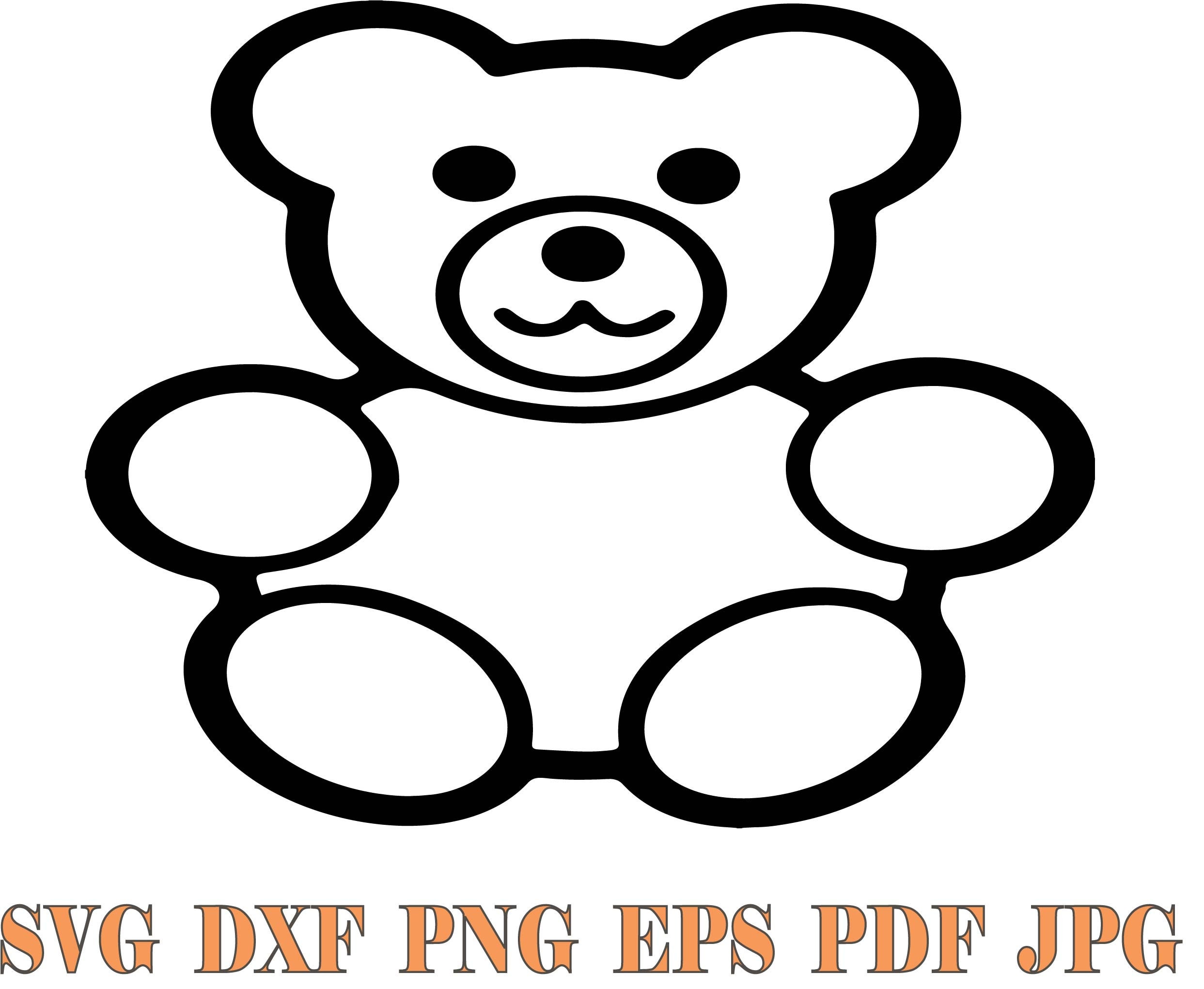 Teddy Bear Svg, Cute Bear Svg, Stuffed Animal Svg, Toy, Baby, Newborn ...