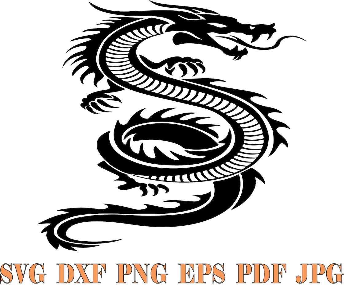 Dragon Svg Chinese Dragon Svg Mythical Creatures Svg Dragon - Etsy