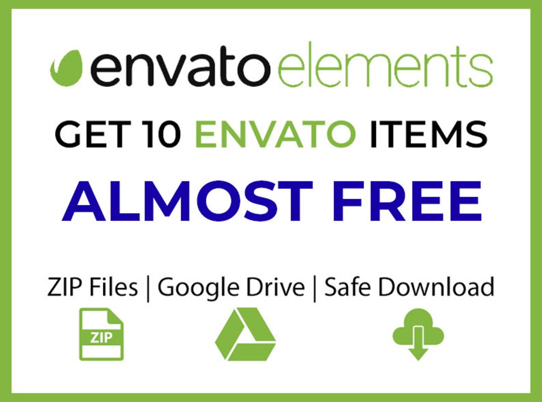 Envato Elements Any 10 Contents Download Almost Free - Etsy