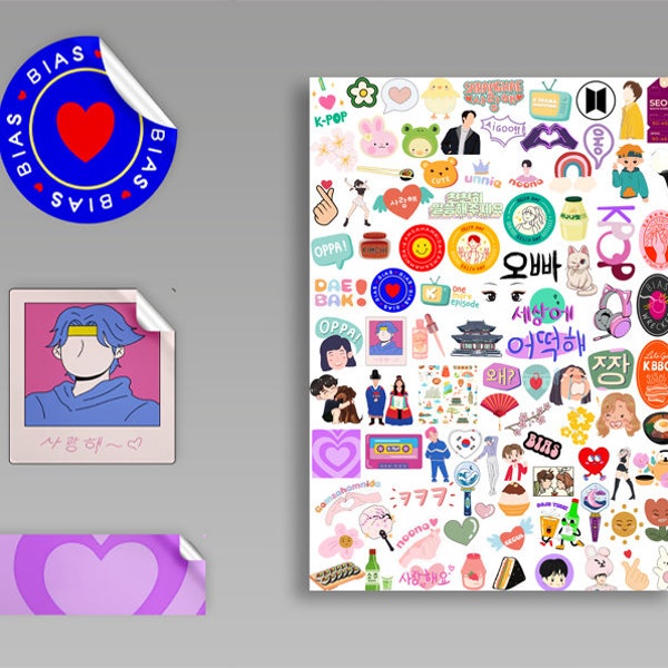 Korean Stickers - Etsy
