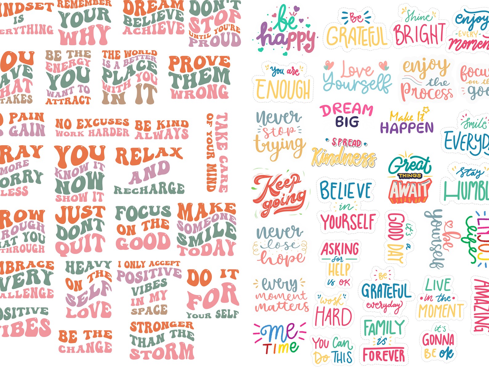 750 Stickers Bundle for Commercial Use Digital Stickers Pack Printable ...